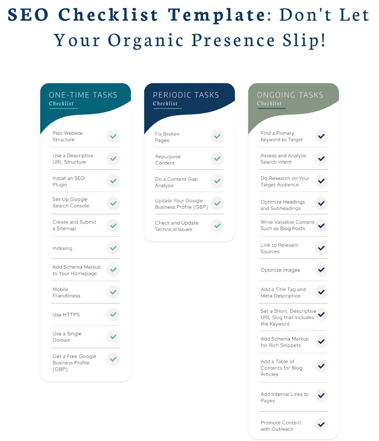 SEO Checklist Template | Summit Scout